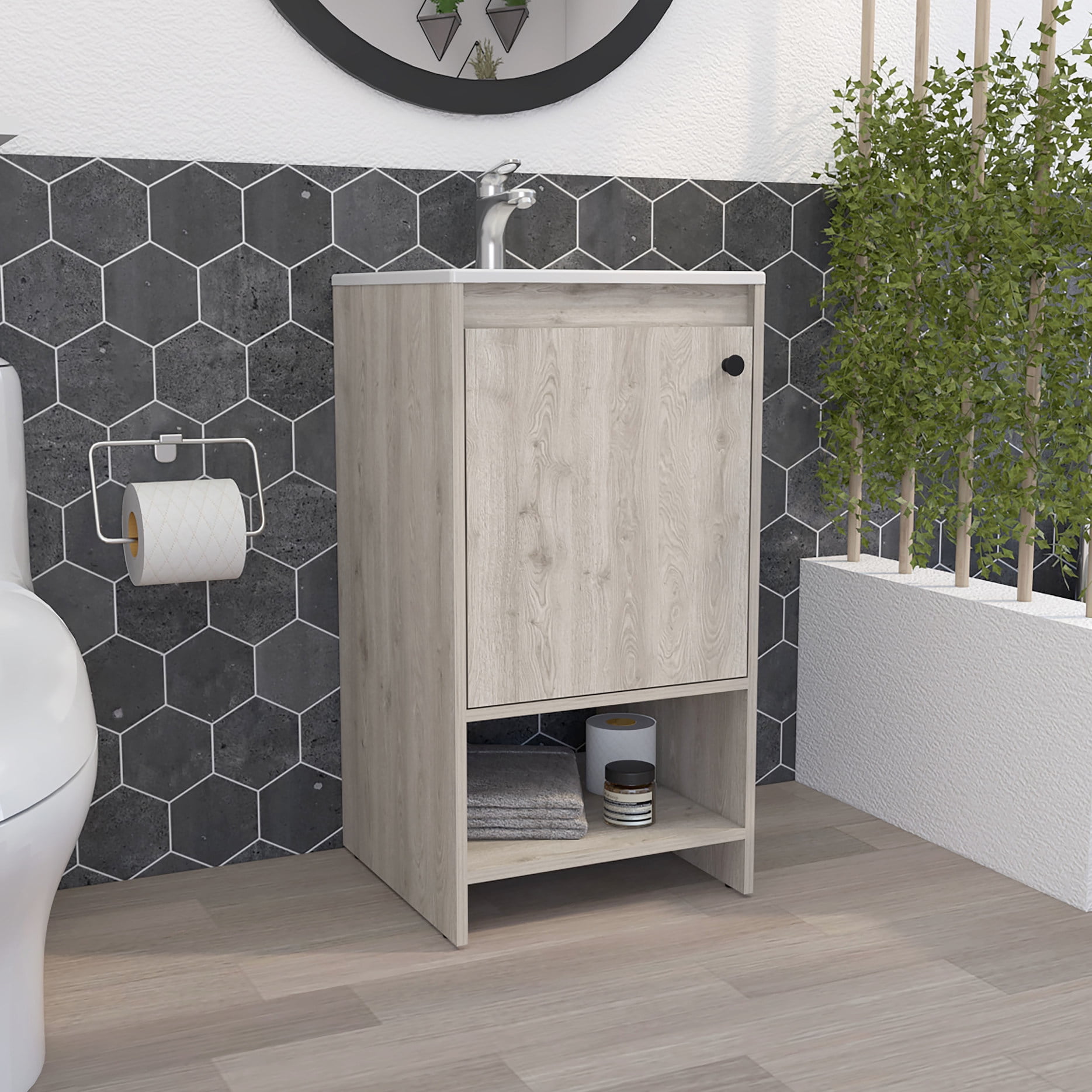 Space - Saving and Organized Design, Added Storage Benefit - Vanity ...