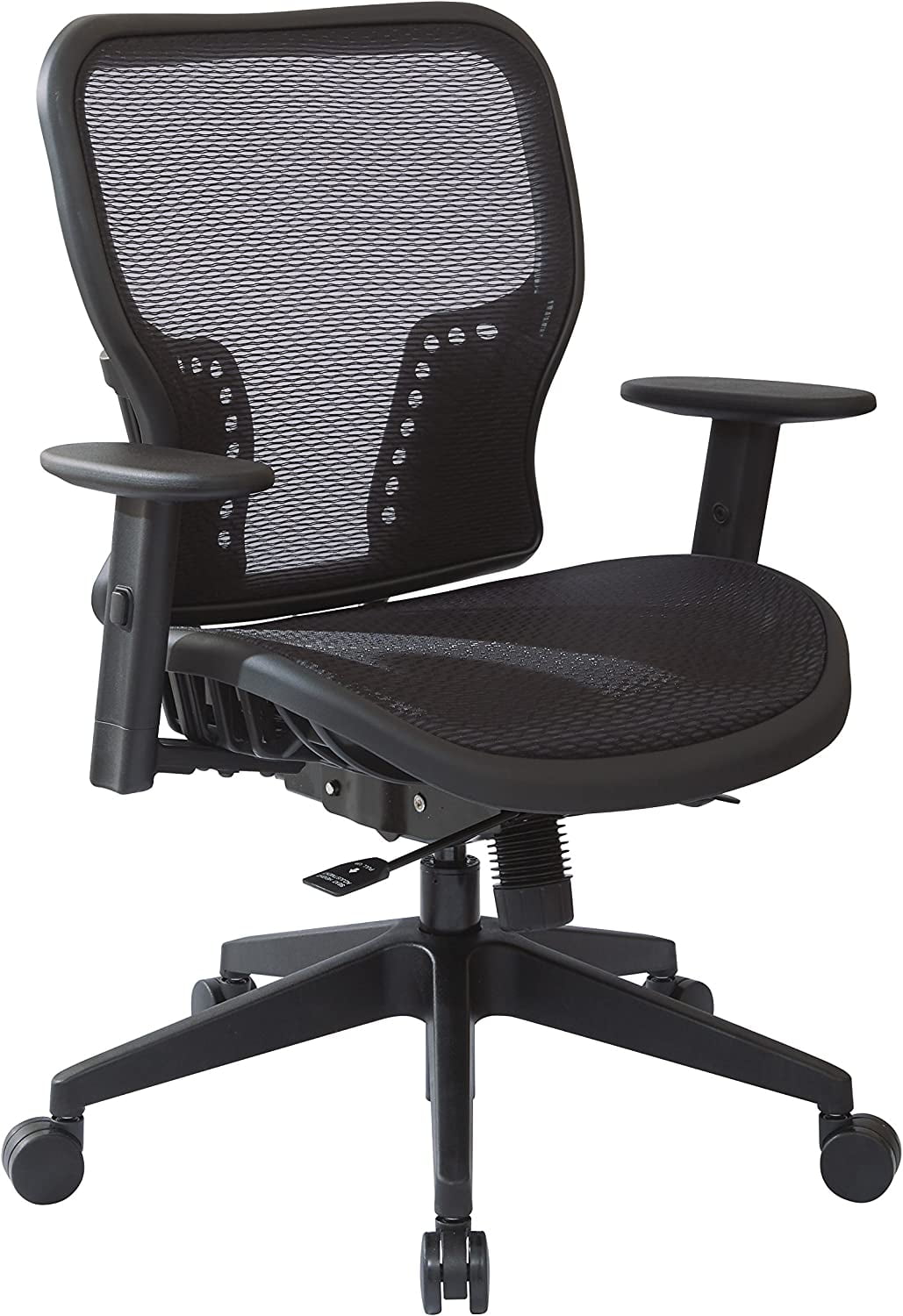 Space Seating Dark Air Grid Seat and Back Adjustable Executive Office ...