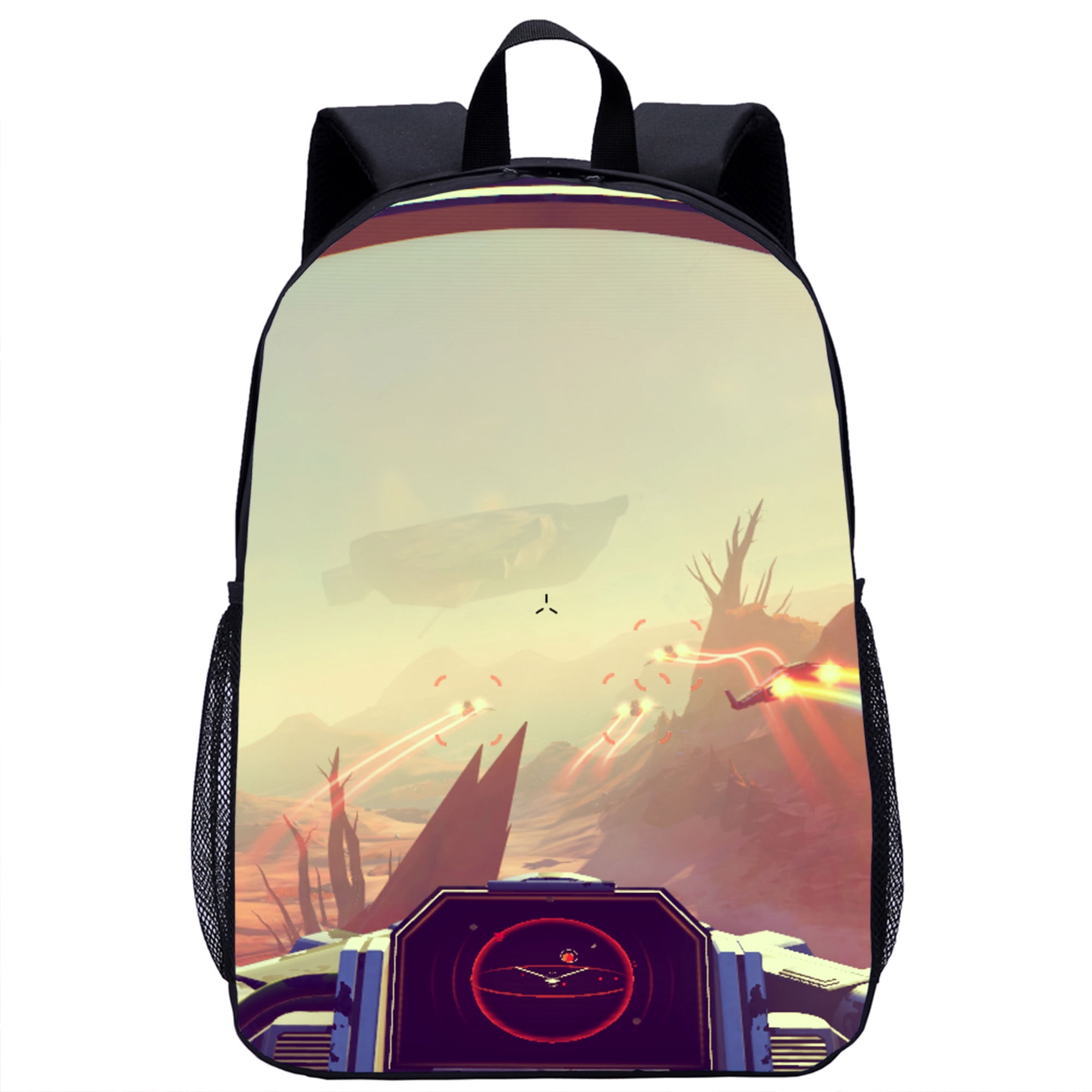 Space Ship Capsule Print Backpack Students bag Travel Storage Backpack ...