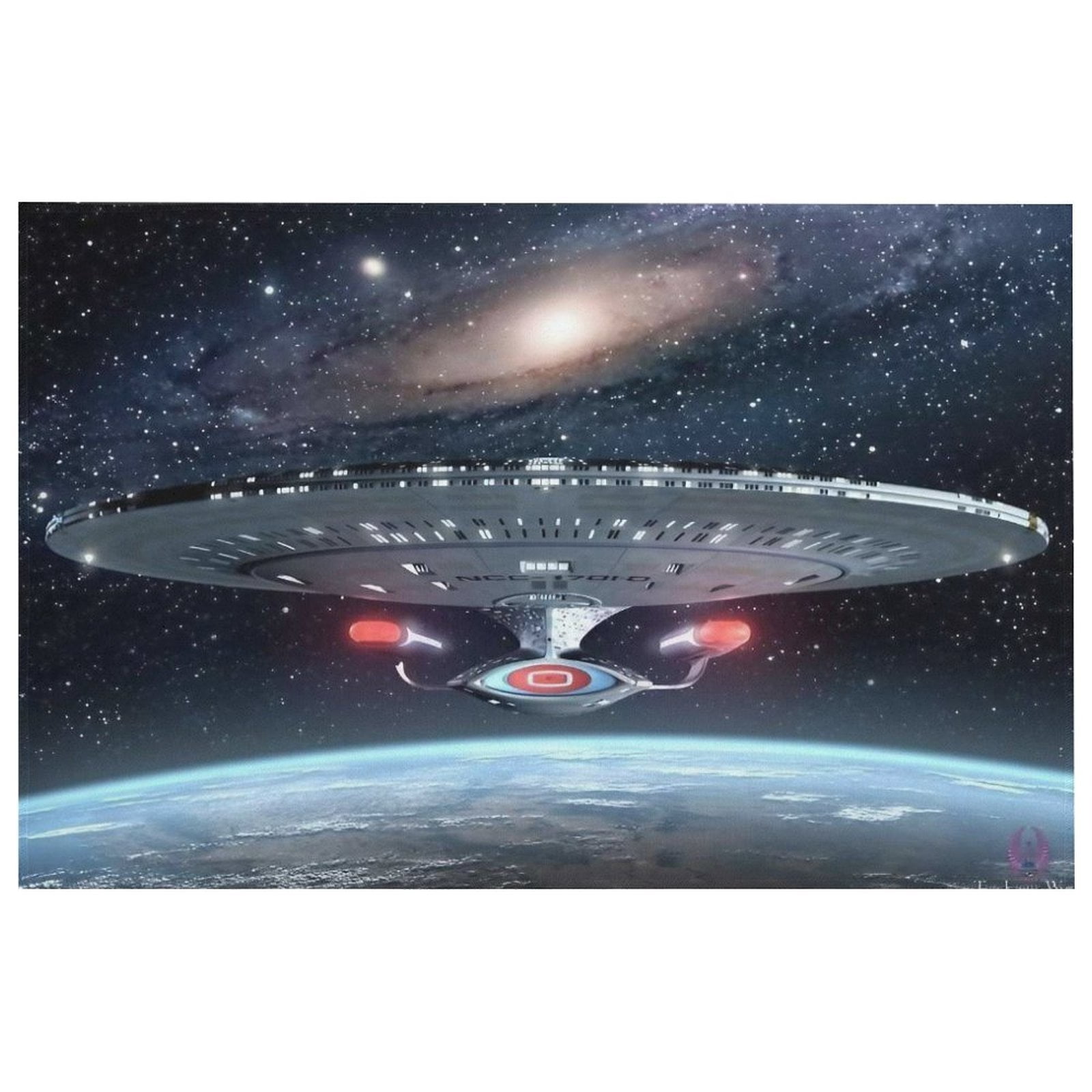 Space Ship Vintage Galactic Space Star Ship Adult Home Decor Bedroom ...