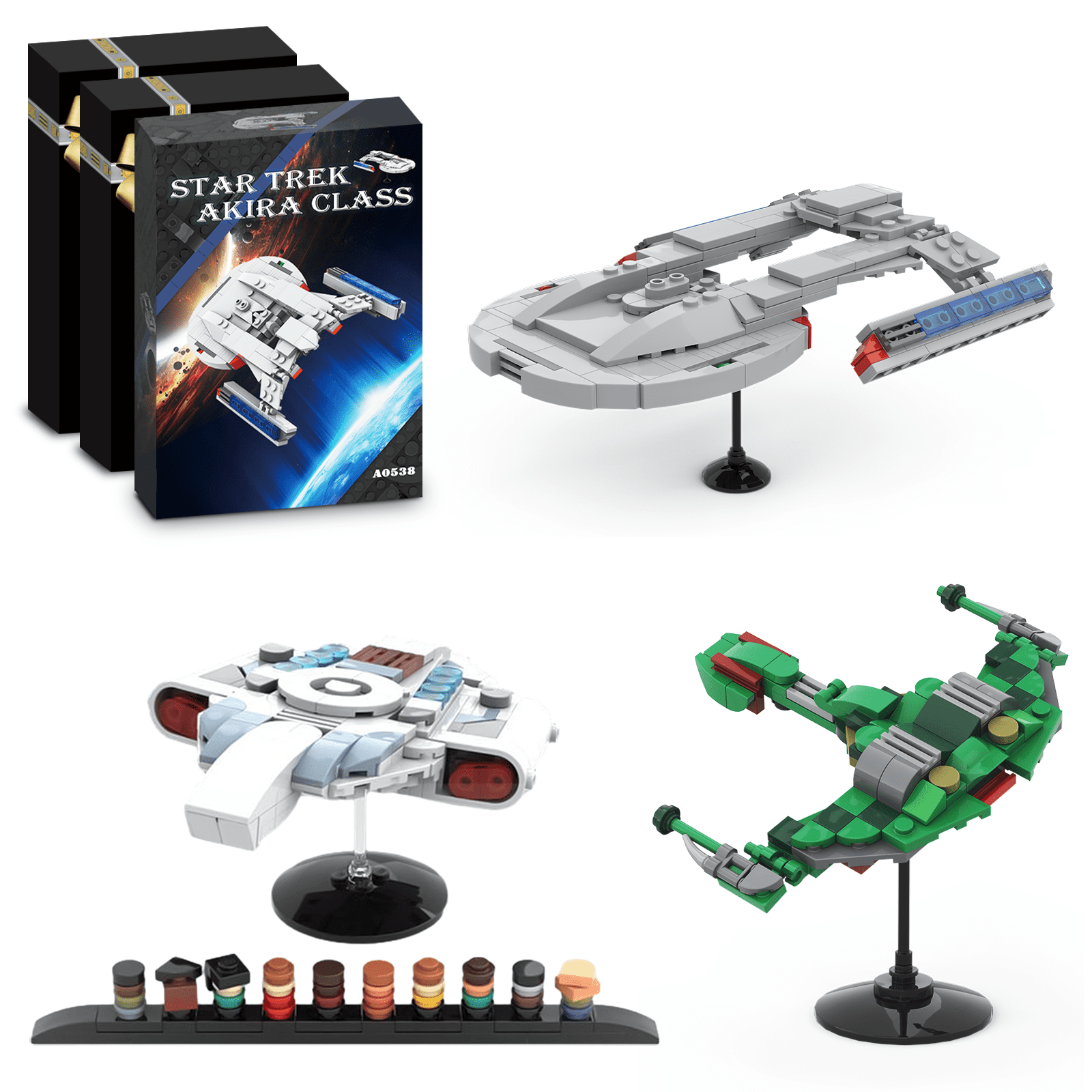 Space Ship World Space Trek Enterprise NCC-1701 Mecha Battle Robot ...