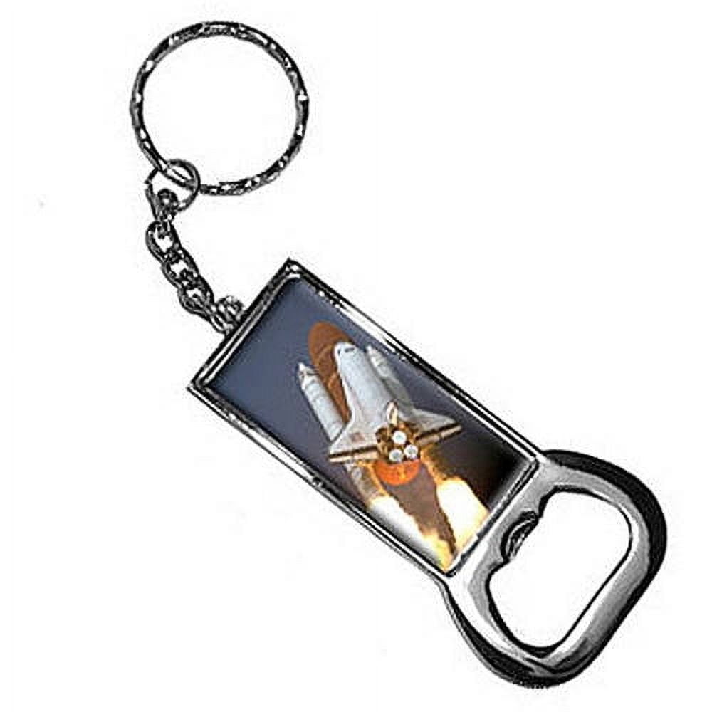 Space Shuttle Atlantis Launch Keychain Key Chain Ring Bottle Bottlecap ...
