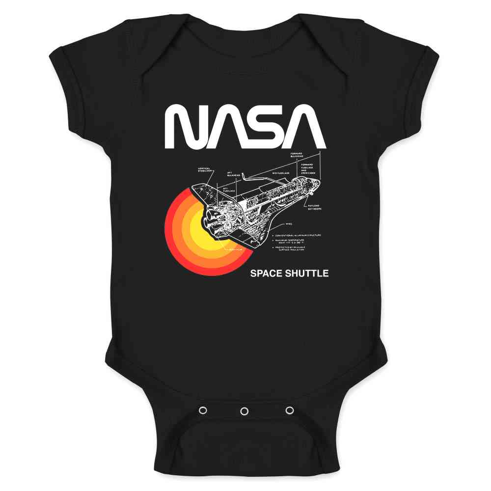 Space Shuttle Diagram NASA Approved Baby Bodysuit - Walmart.com