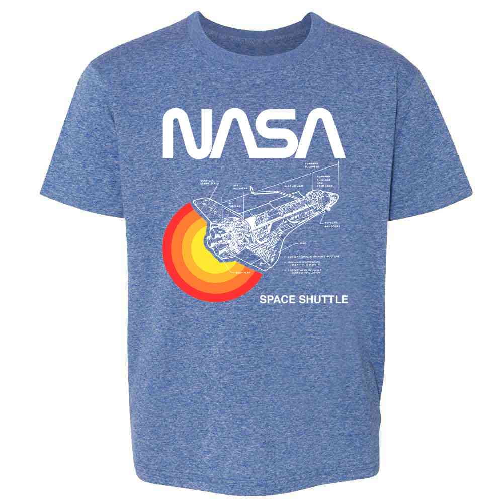 Space Shuttle Diagram NASA Approved Kids & Youth Tee - Walmart.com