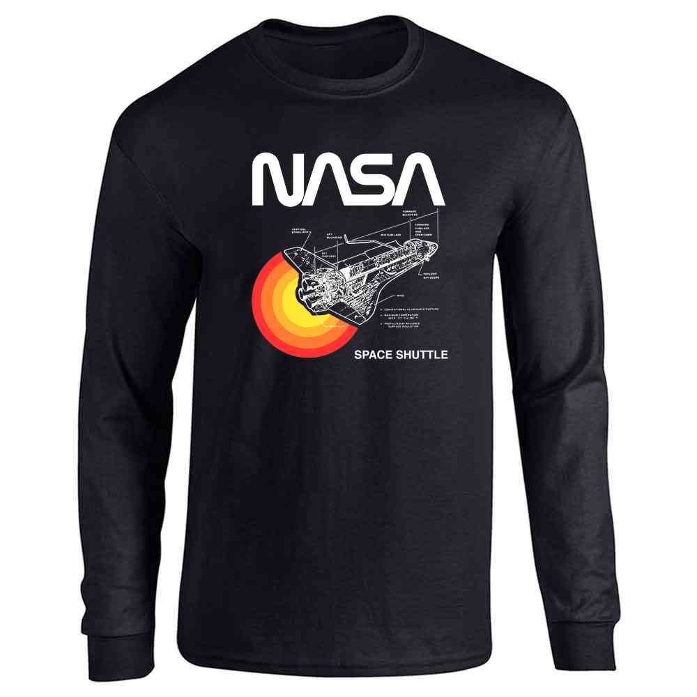 Space Shuttle Diagram NASA Approved Long Sleeve - Walmart.com