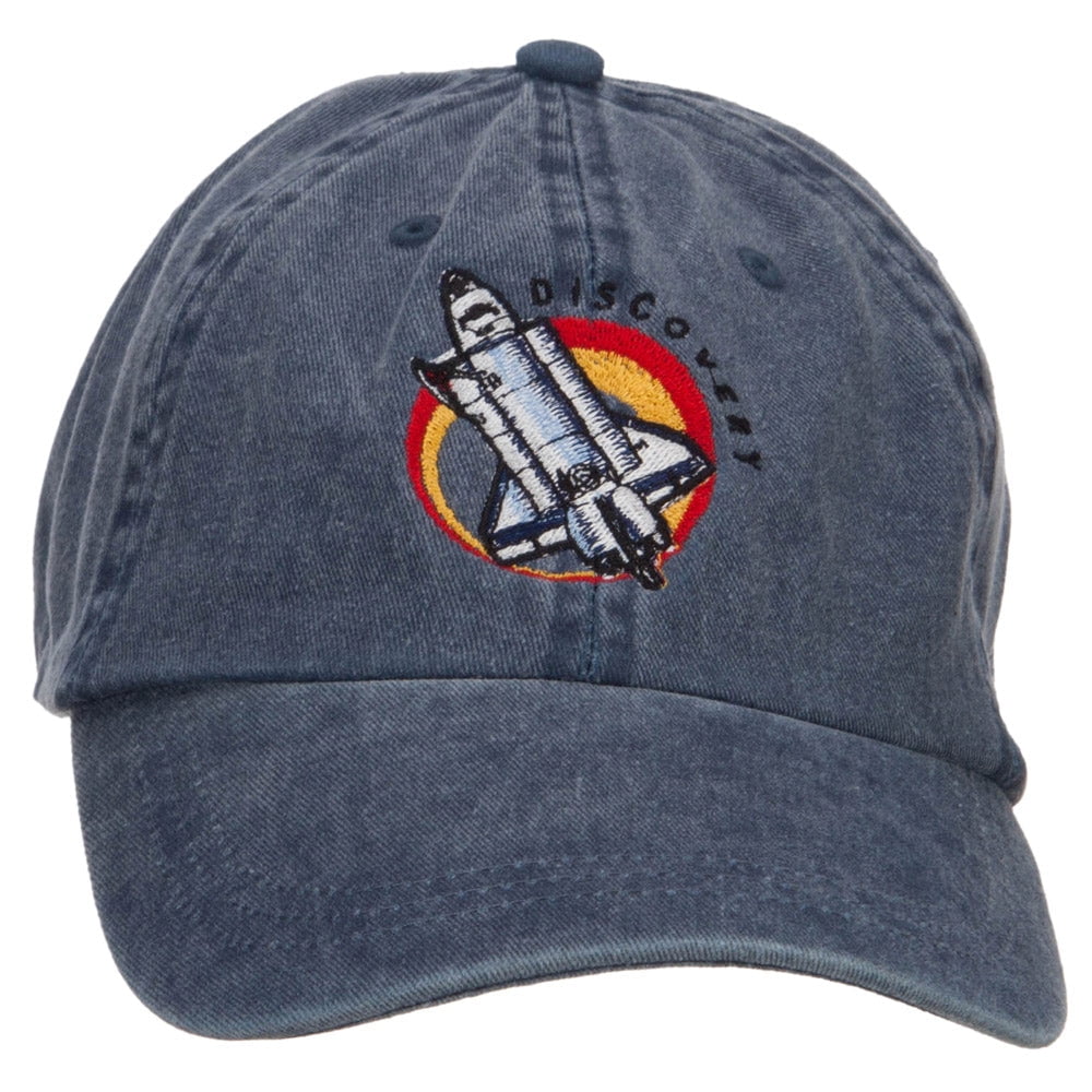 Space Shuttle Discovery Embroidered Washed Cap - Navy OSFM - Walmart.com