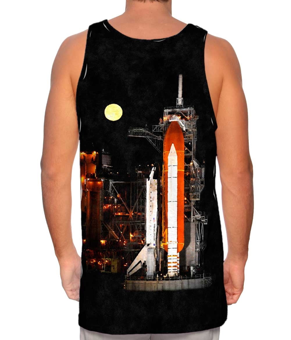 Space Shuttle Discovery Under Full Moon Tank Top - Walmart.com
