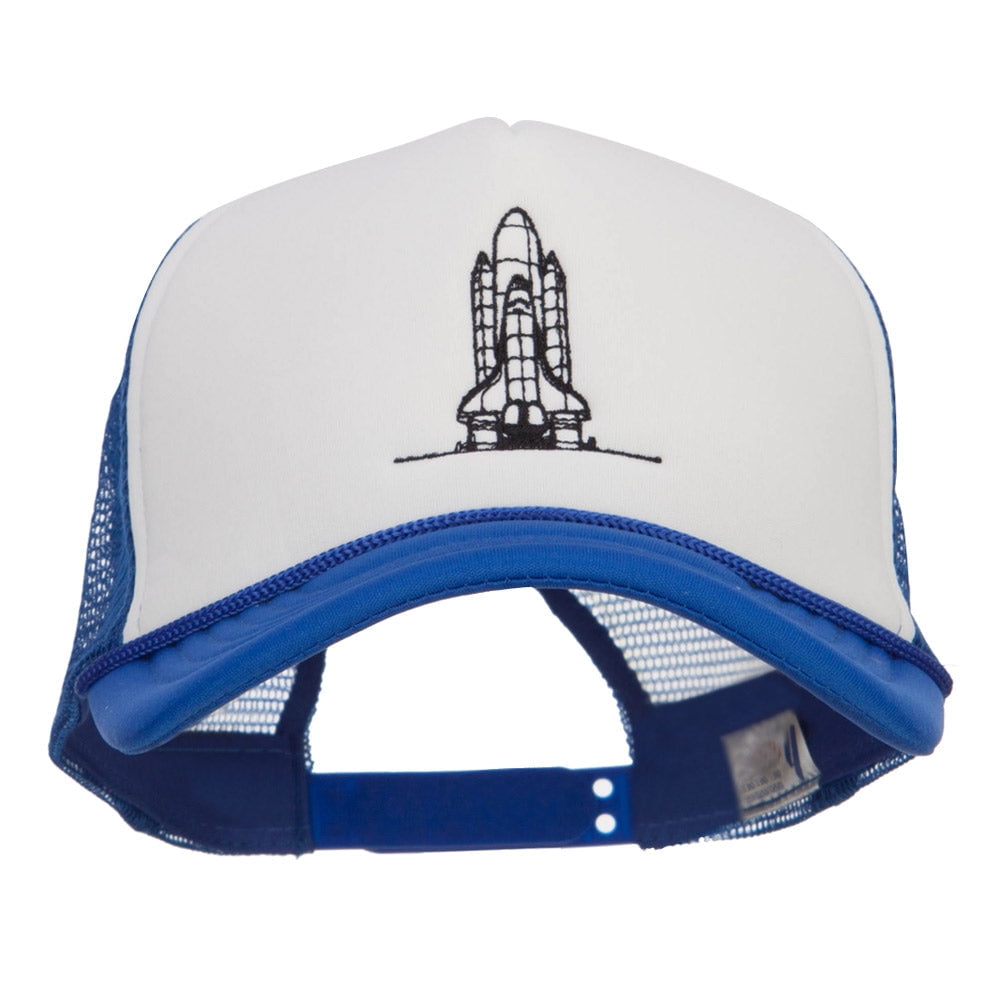 Space Shuttle Embroidered Foam Mesh Cap - Royal White OSFM - Walmart.com