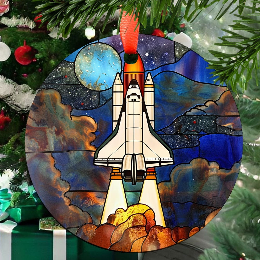 Space Shuttle: Ornament Style Wall or Window Hanging, 2025, Holiday ...