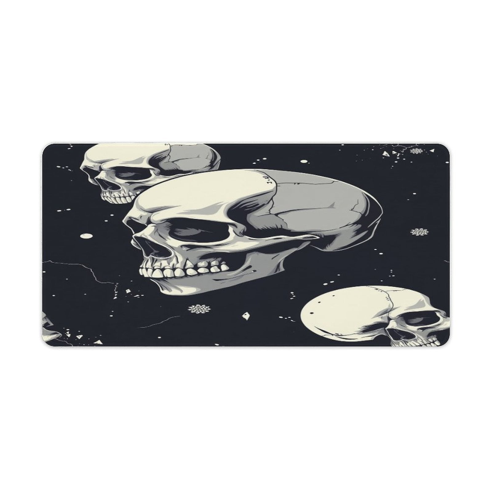 Space Skulls Cosmic Pattern Art Mousepad Gamer Desk Mat Large Keyboard ...