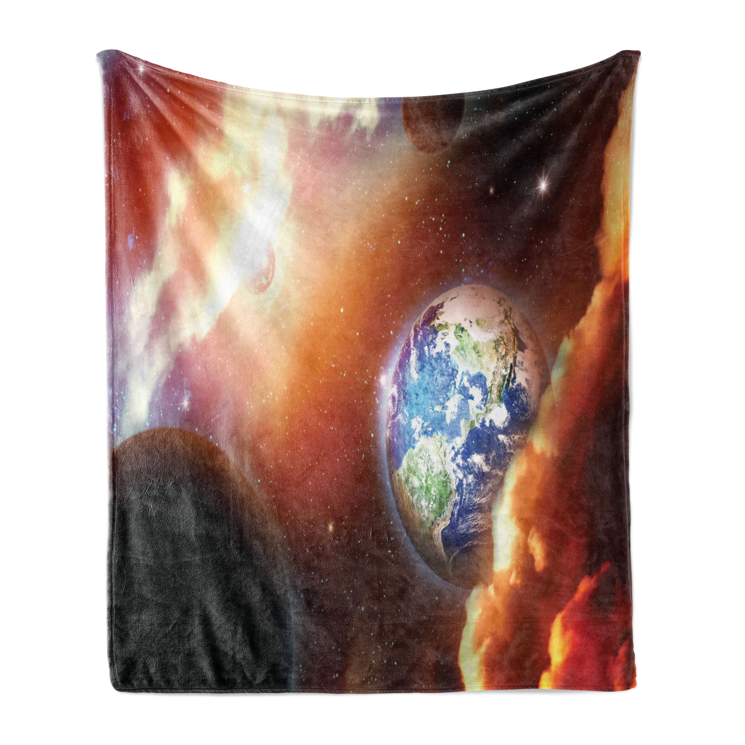 Space Soft Flannel Fleece Throw Blanket Dust Cloud Nebula Stars In