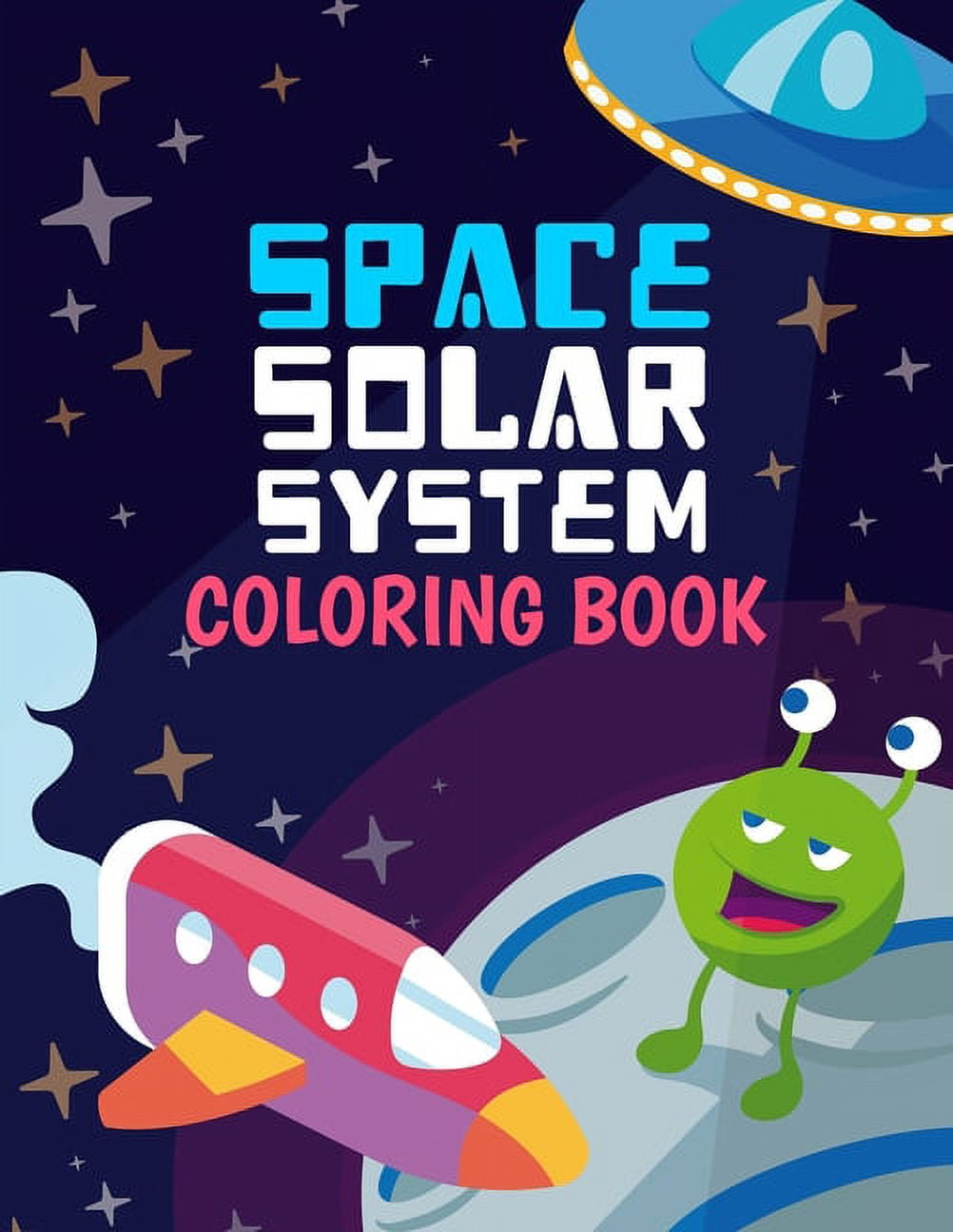 Space Solar System Coloring Book: Space Coloring Book for Kids 30 space ...