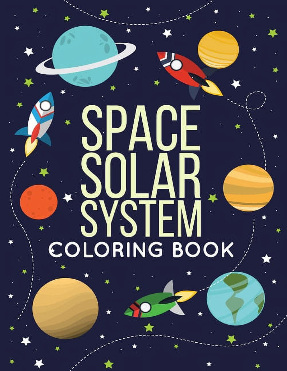 Space Solar System Coloring Book : Space Coloring Book for Kids, 30 ...