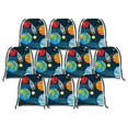 Space Solar System Drawstring Tote Bag (10 Pack) - Walmart.com