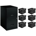 Space Solutions 18" Deep 2 Drawer Letter Width Vertical File Cabinet ...
