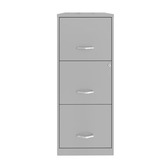 Space Solutions Office Three Small Steel 3 Drawer Modern Metal Vertical ...
