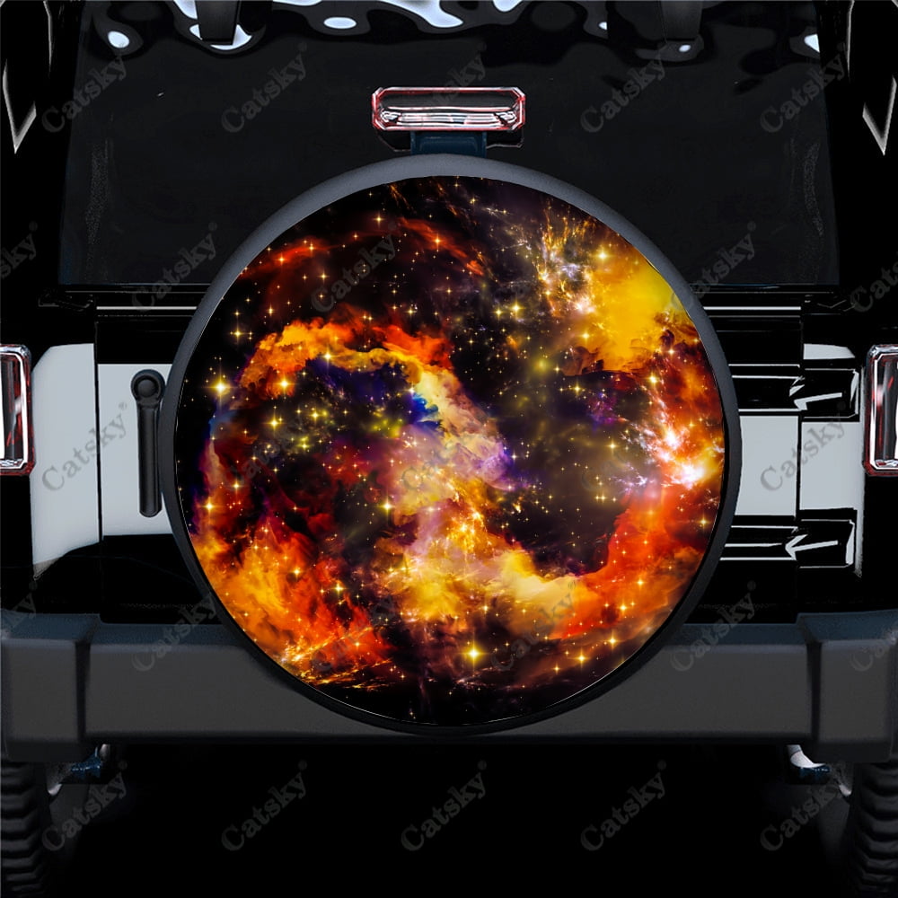 Space Stars Print Spare Tire Cover Waterproof Tire Wheel Protector for ...