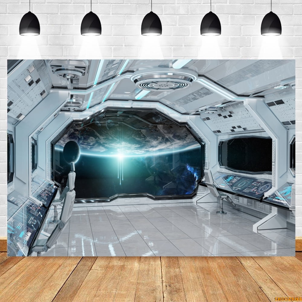 Space Station Backdrop Space Capsule Interior Sce Scice Fiction ...