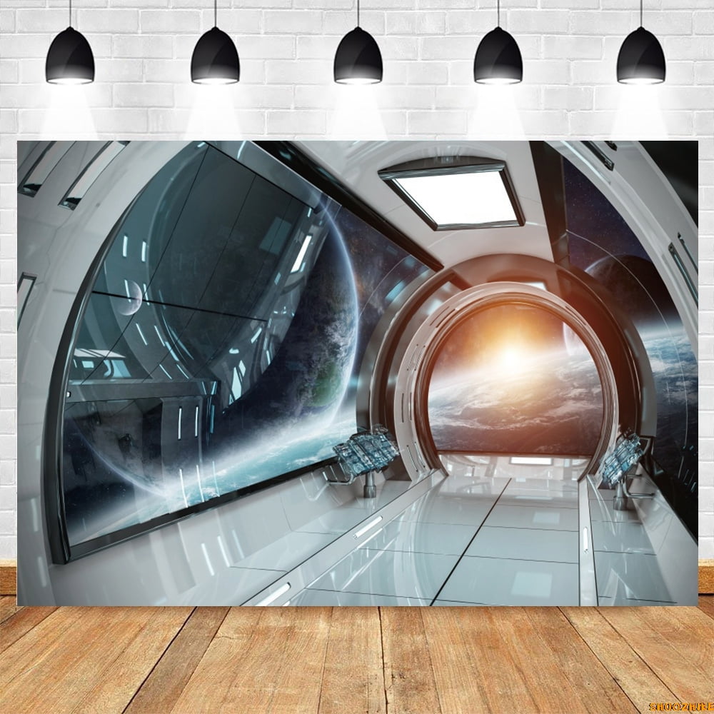 Space Station Backdrop Space Capsule Interior Sce Scice Fiction ...