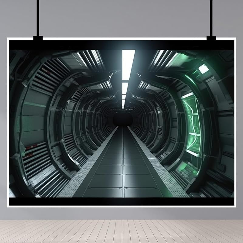 Space Station Backdrops Spaceship Purple Interior Space Capsule ...