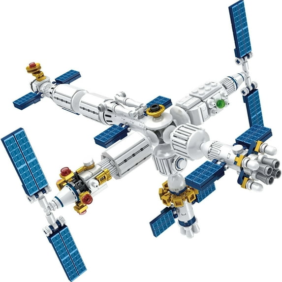 Space Stationa Building Blocks for Kids 6 & Up, Aerospace Building ...