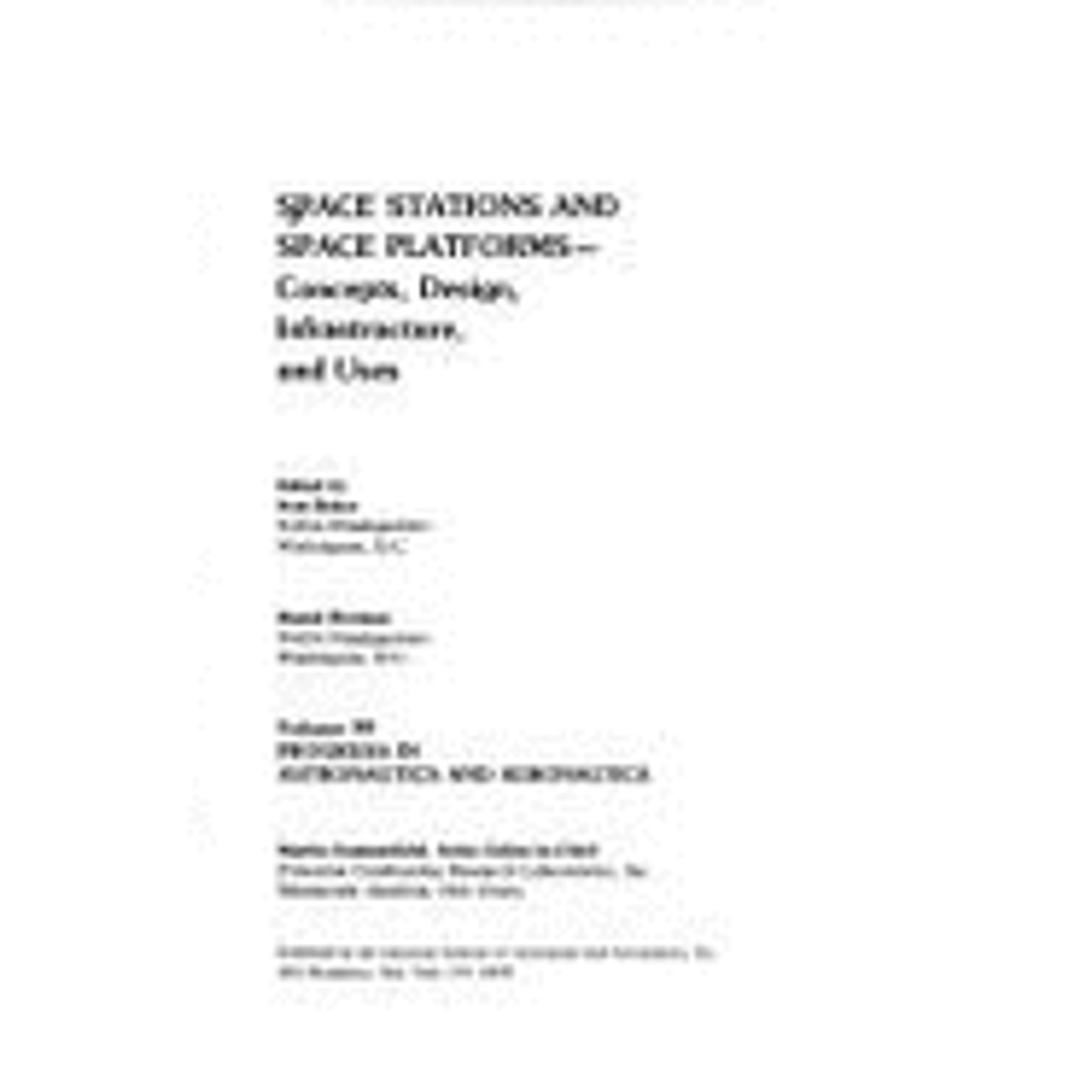 Pre-Owned Space Stations and Space Platforms: Concepts, Design ...