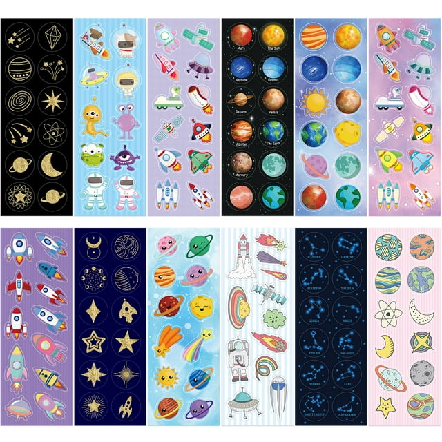 Space Stickers for Kids - Walmart.com
