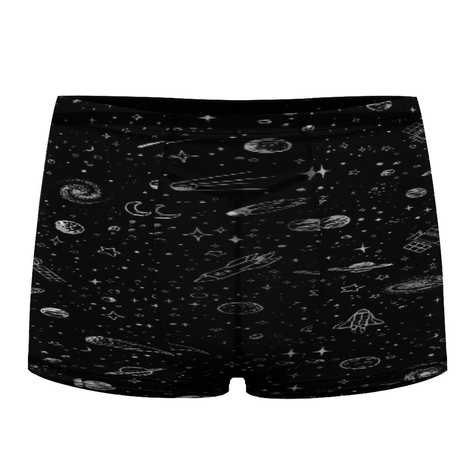 Space Stuff Planets Satellite Stars Men's Mesh Boxer Briefs Cooling ...