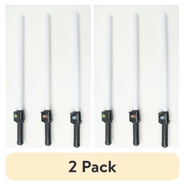 (2 pack) Space Sword with Reactive LED Light & Sound, Galaxy Roleplay ...