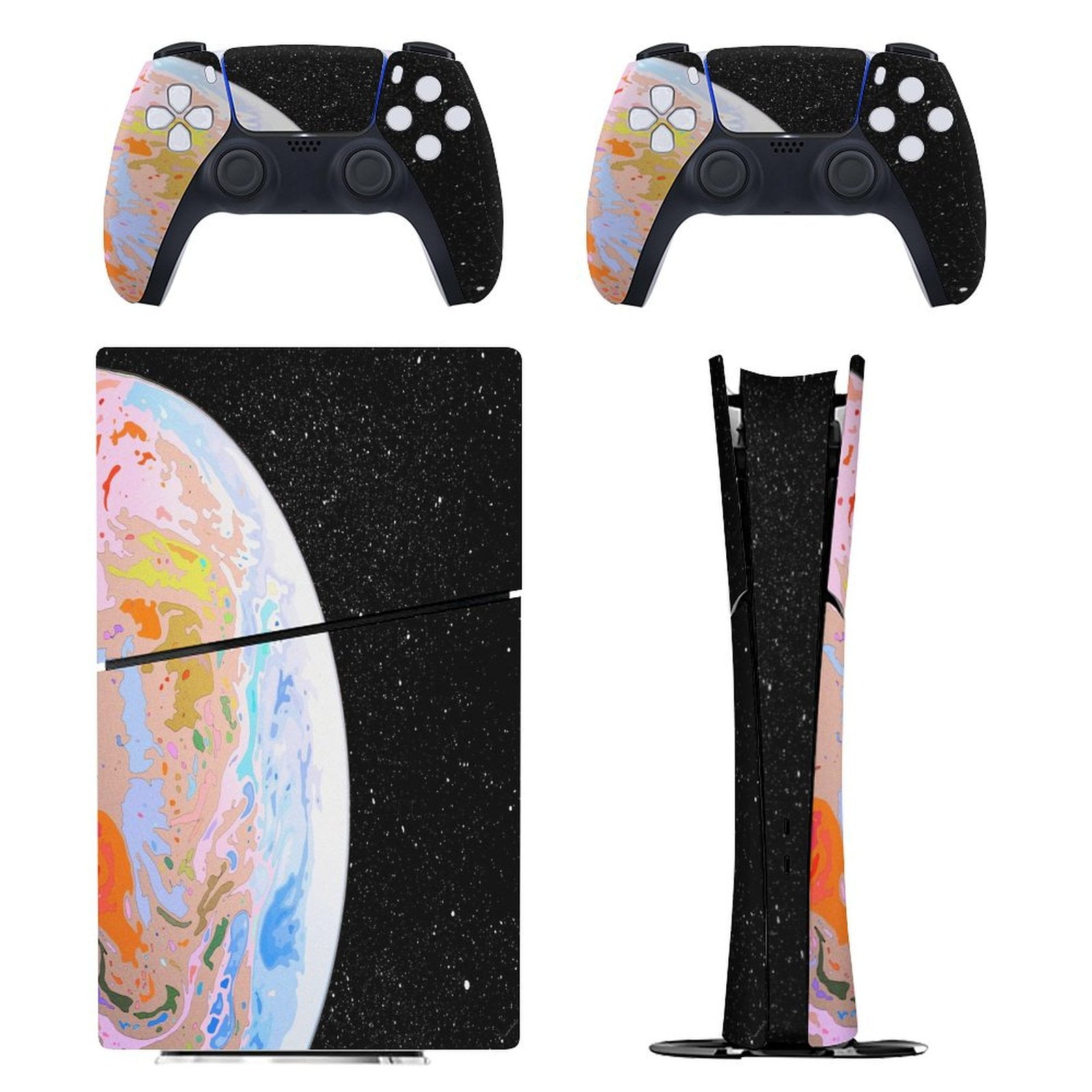 Space T-shirt PS5/PS5 Slim Digital Disc Skin Sticker For Console And ...