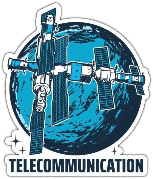 Space Telecommunication Galaxy Astronaut Car Window Stickerphone Decal ...