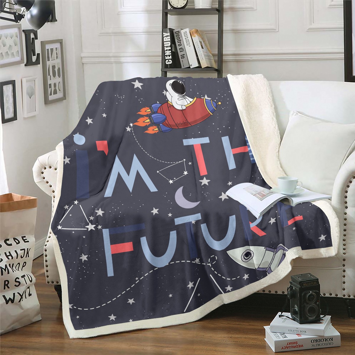 Space Theme Blanket Galaxy Throw Blanket for Boys Girls Outer Space ...