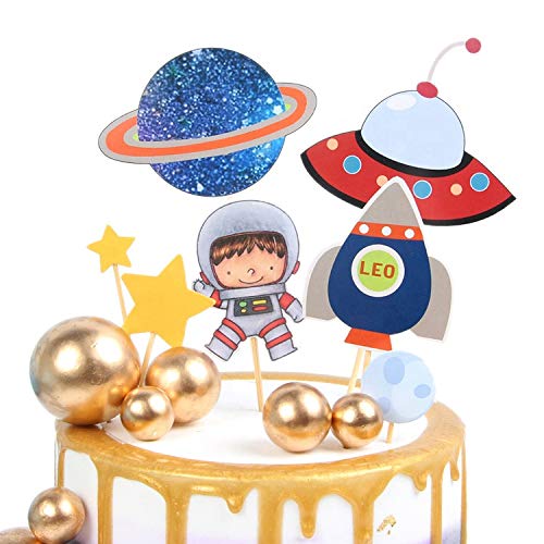 Space Theme Cake Topper - Cake Toppers for Cake Decoration | Happy ...