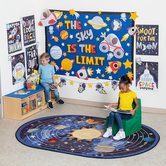 Space Theme Classroom Decorating Kit - 116 Pieces - Walmart.com