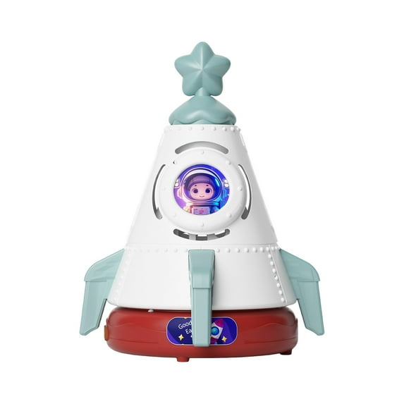 Space Themed Automatic Bubble Machine with Rotating Glowing Function ...