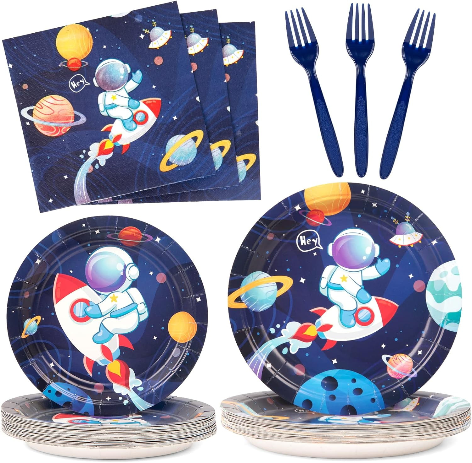 Space Themed Party Supplies for 24 Guests | Astronaut and Rocket ...