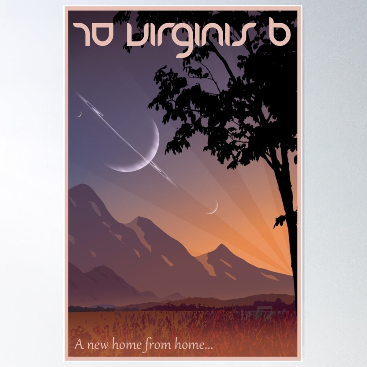 Space Travel Poster 70 Virginis B Poster Wall Art, Modern Wall Decor ...