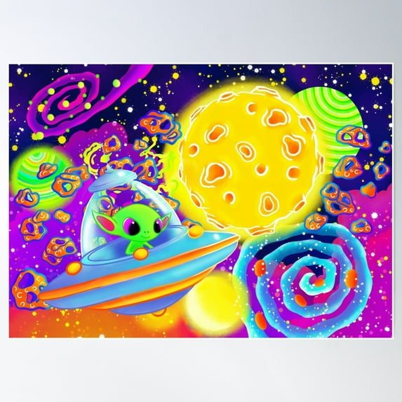 Space Travel Poster Wall Art, Modern Wall Decor For Living Room Bedroom, 24x36 UNFRAMED ...