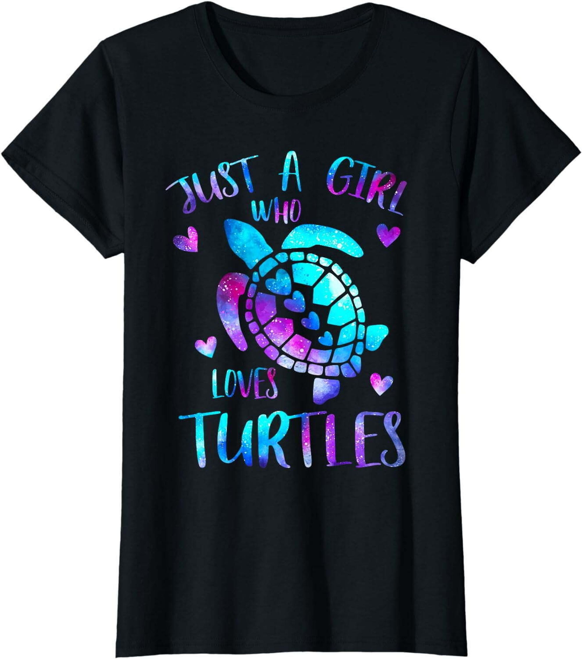 Space Turtle Lover Women's T-Shirt: Embrace Your Passion for Galactic Sea Turtles - Walmart.com