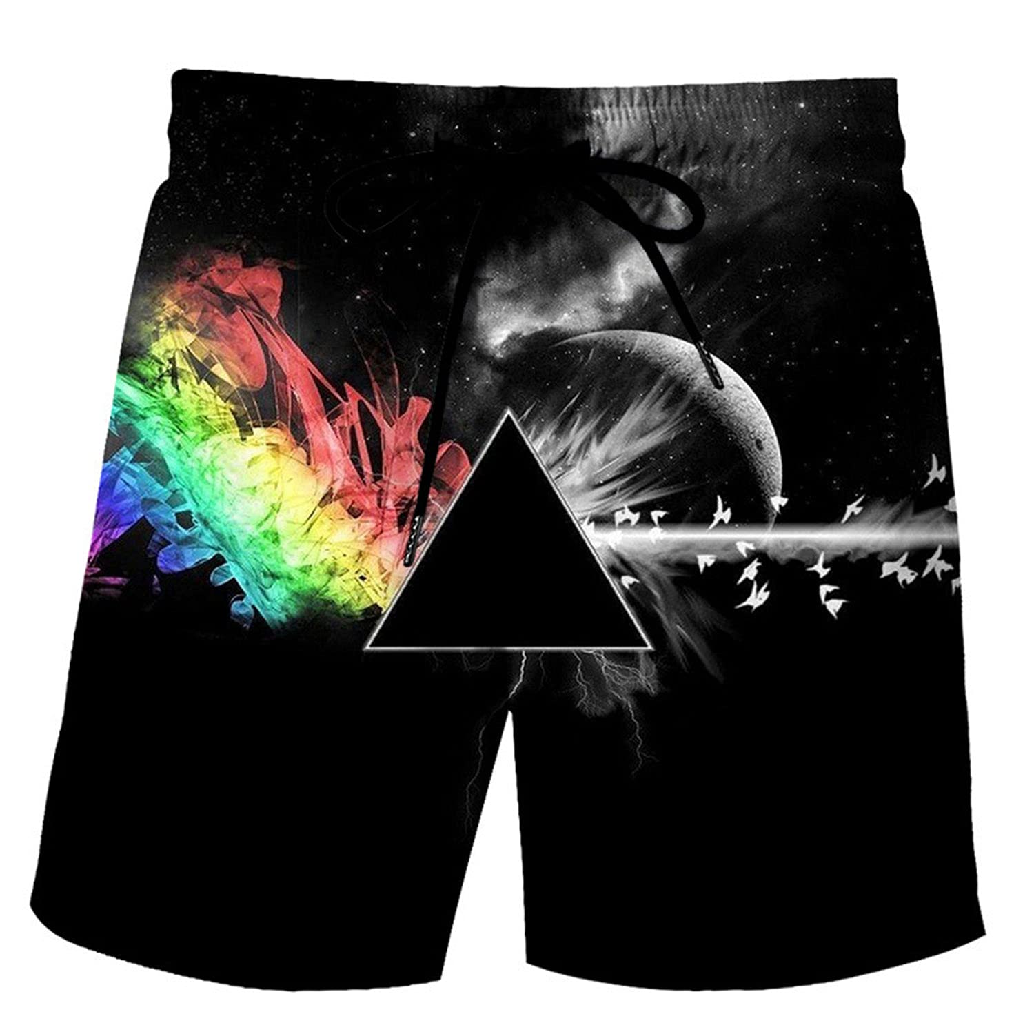Space Universe 3D Printed Beach Shorts Pants Casual Starry-Sky Male ...