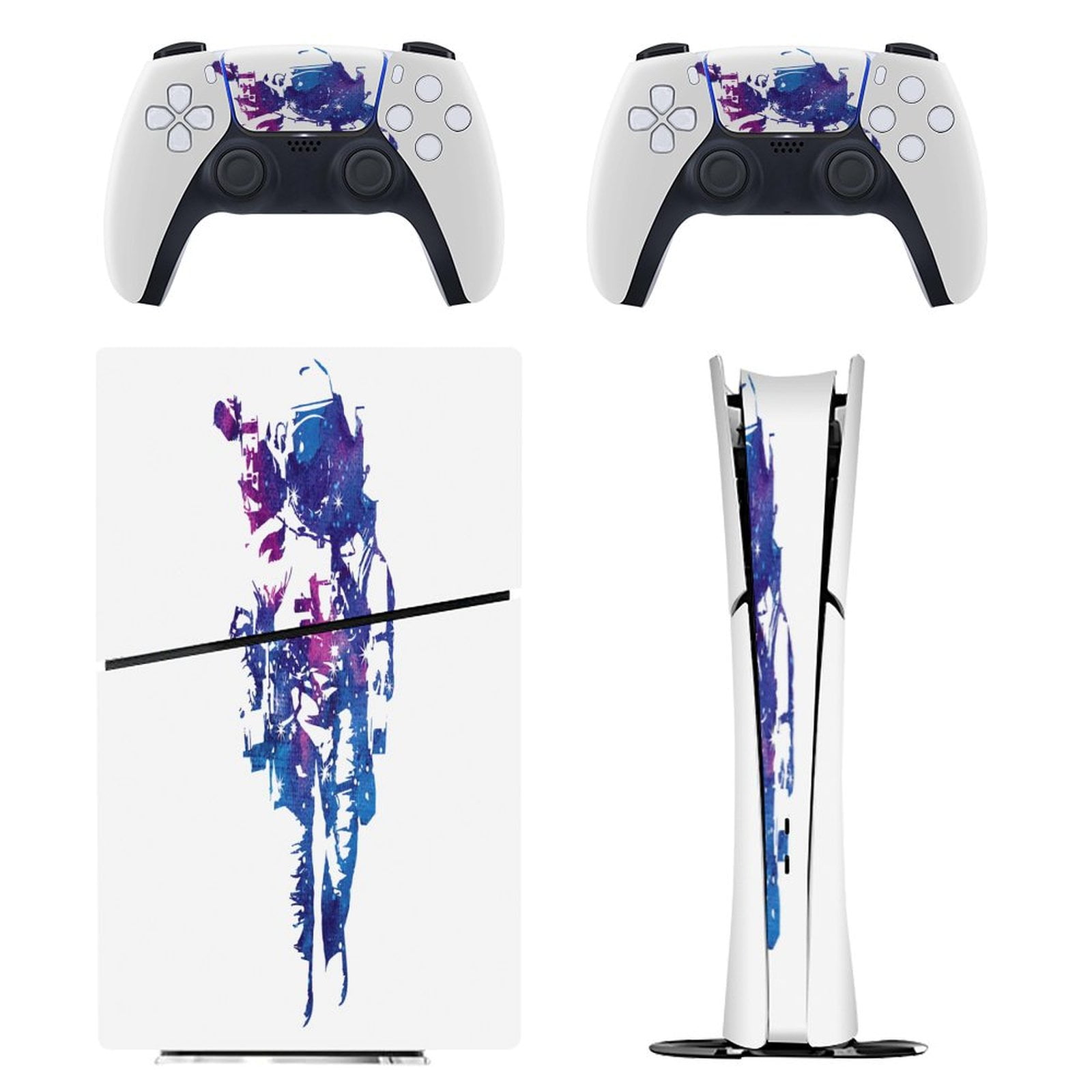 Space-Universe-Astronaut-Starry-Silhouette-Purple PS5/PS5 Slim Digital ...