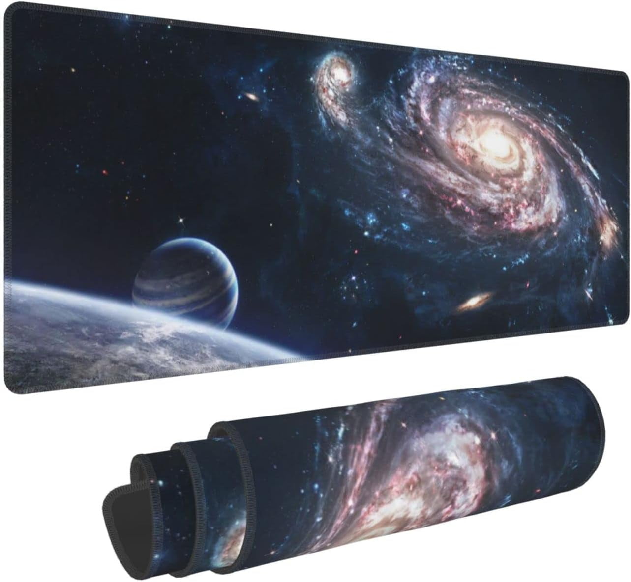 Space Universe Galaxy Earth Mouse Pad Extended Large Gaming Mousepad XL ...
