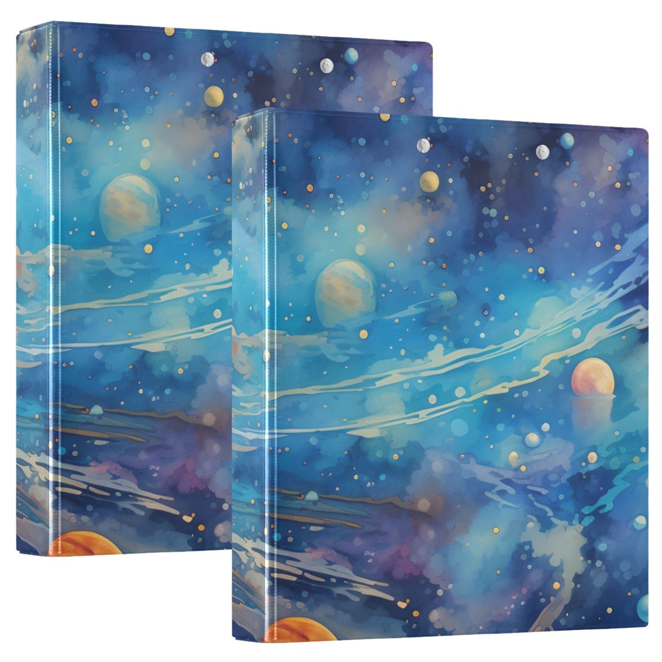 Space Universe Hardcover 3 Ring Binder 1.5 inch Round Rings with ...