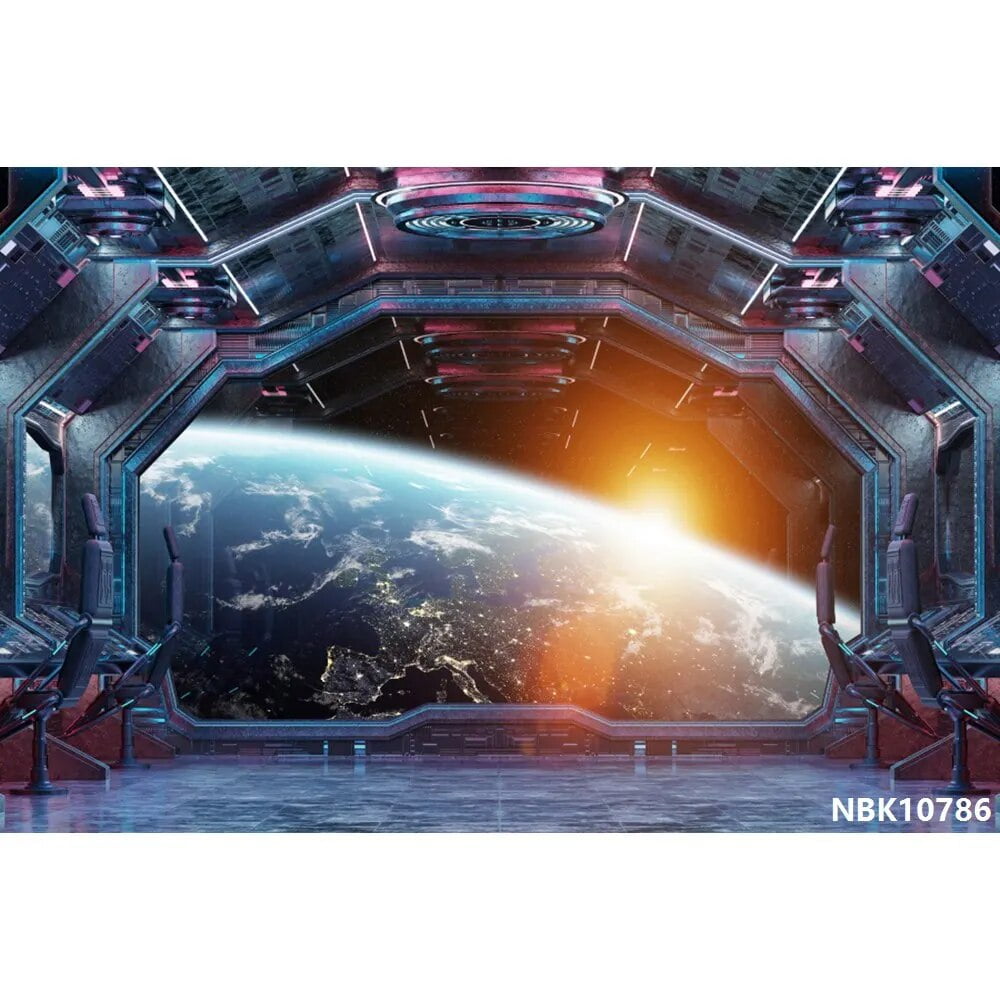 Space Universe Photocall Spaceship Photography Backgrounds Photo ...