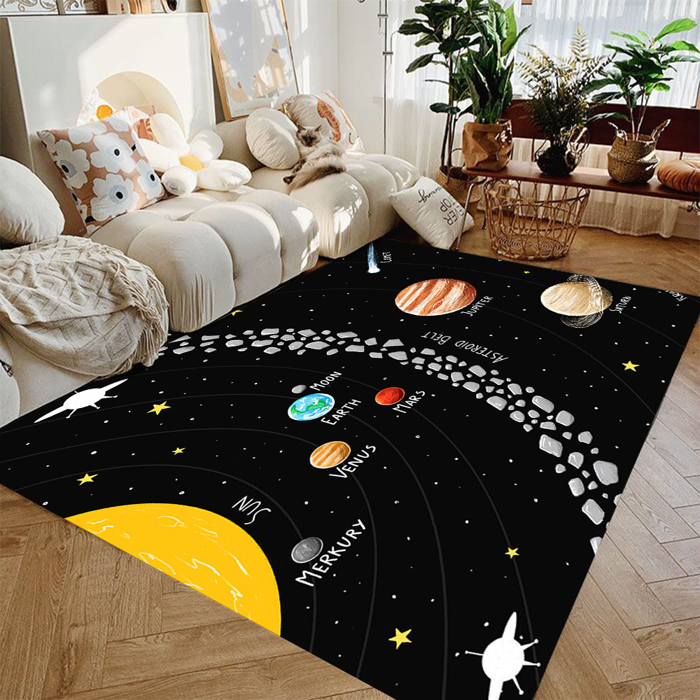 Space Universe Planet Carpet 3D Printed Floor Mats Carpet Living Room ...