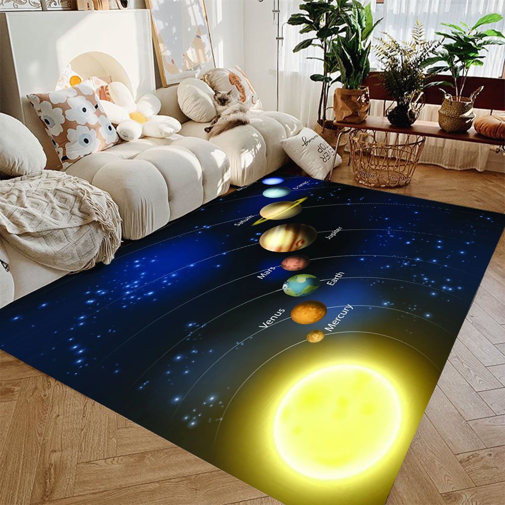 Space Universe Planet Carpet 3D Printed Floor Mats Carpet Living Room ...