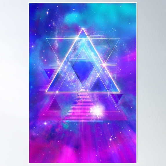 Space Vector 3 - Synth Galactic Vaporwave Poster Wall Art, Modern Wall ...