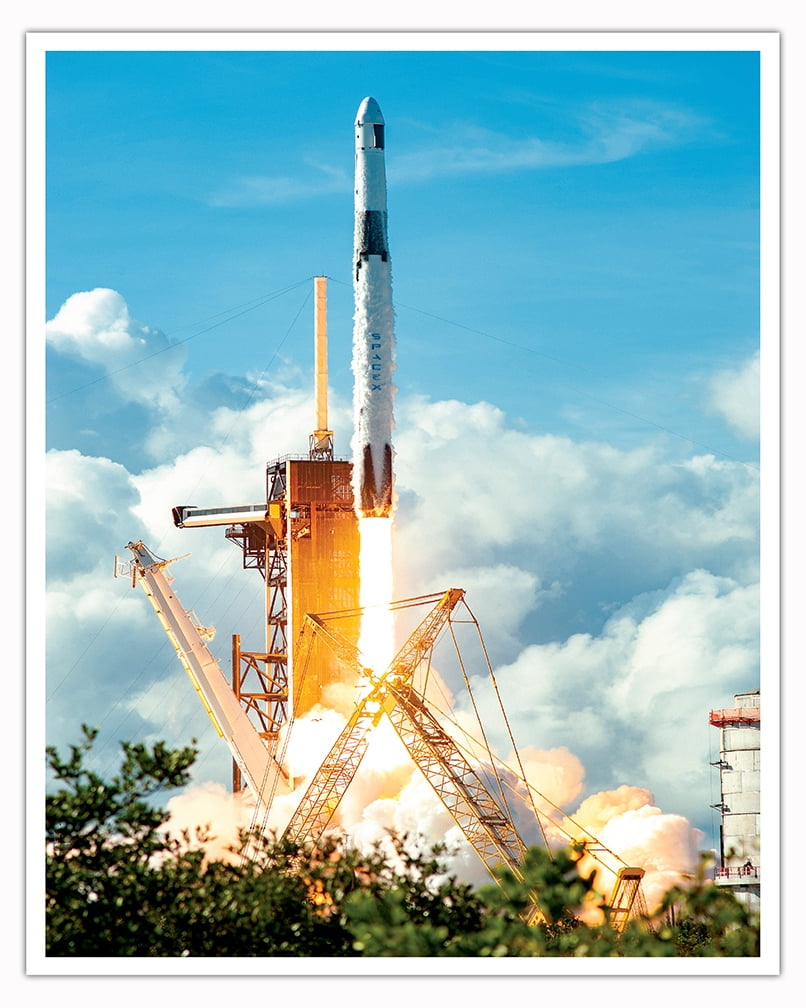 Space X Launch - NASA Color Photo by Paul Hennessy - Fine Art Matte ...