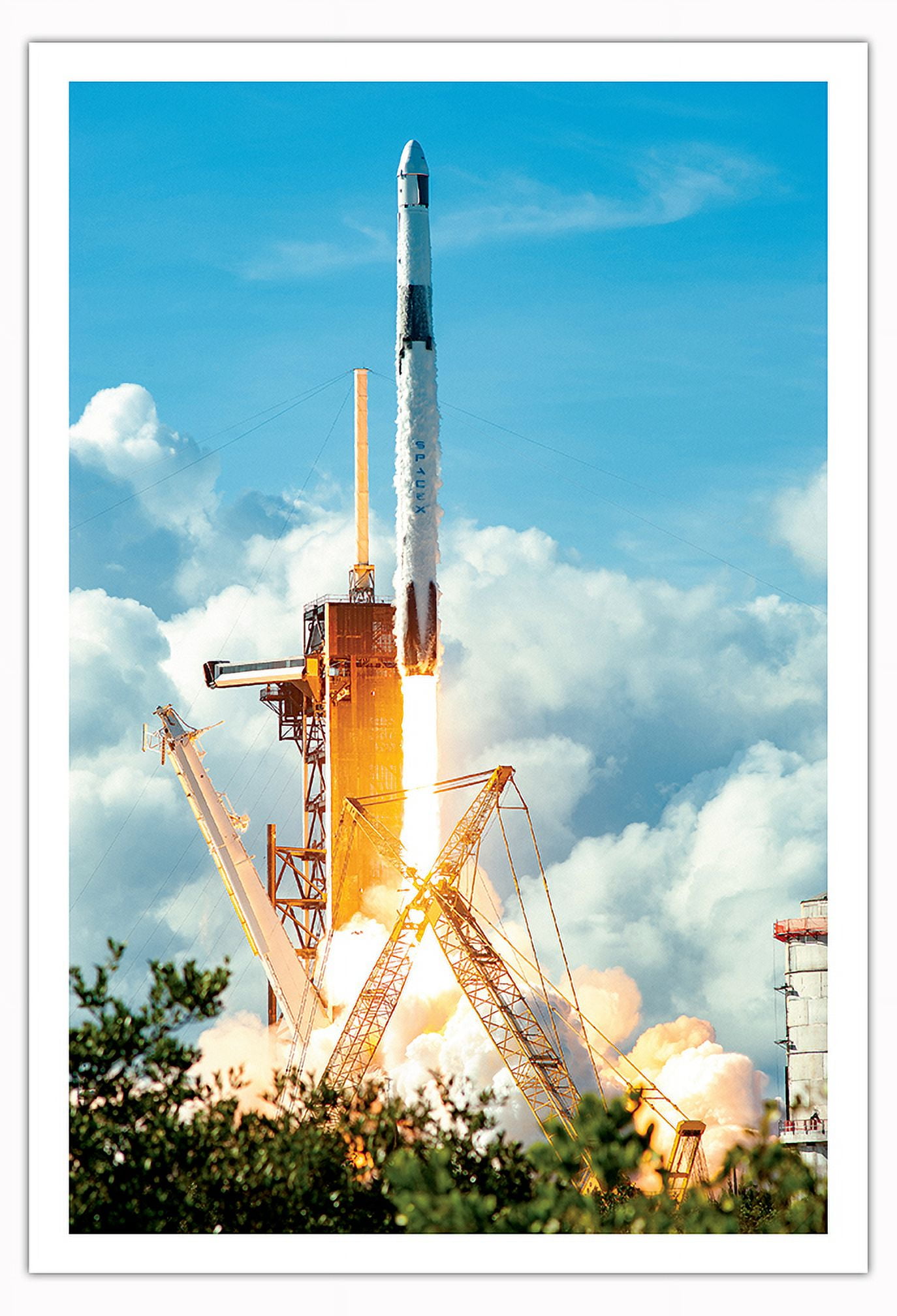 Space X Launch - NASA Color Photo by Paul Hennessy - Fine Art Matte ...
