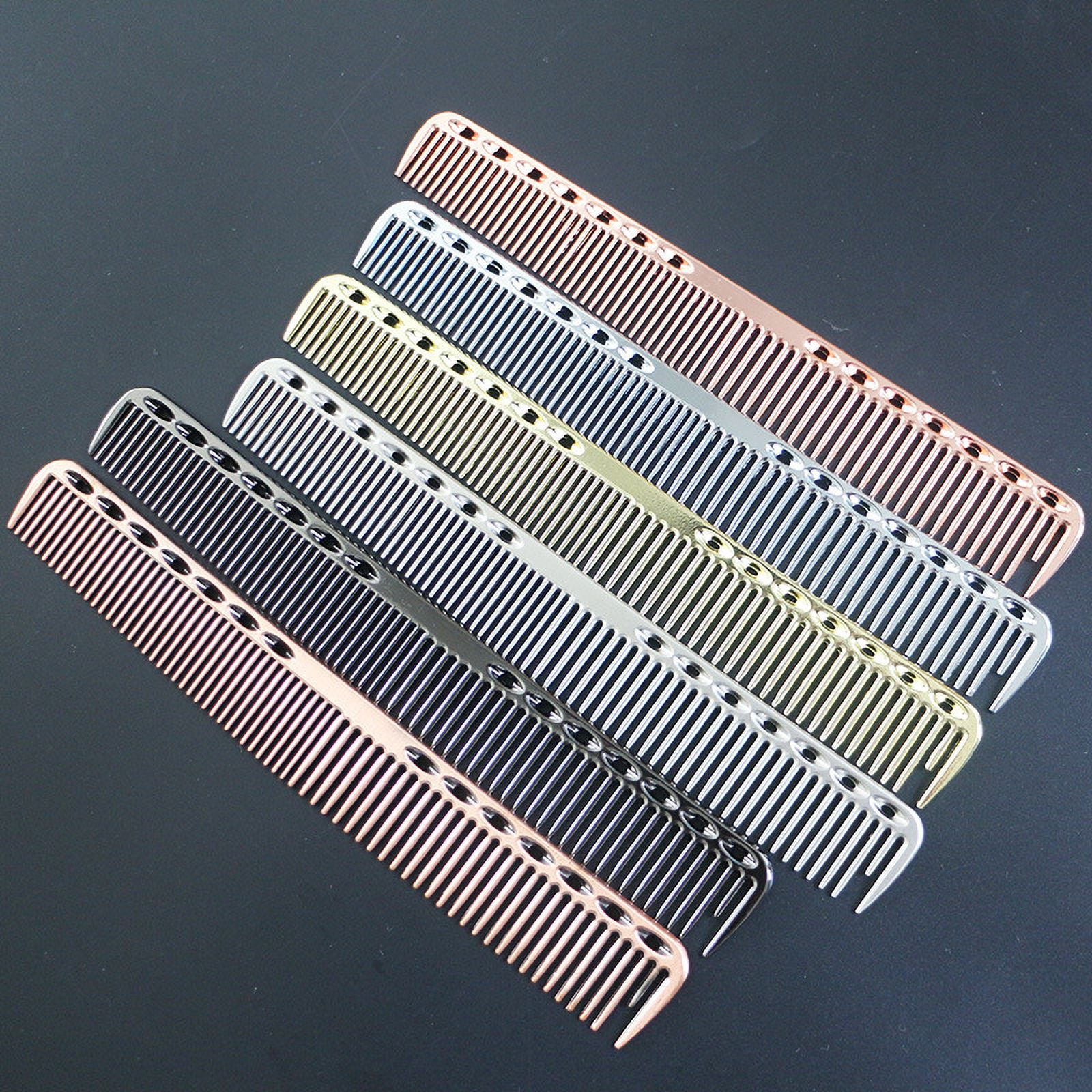 Space aluminum comb hair salon professional hair cutting comb two-sided ...